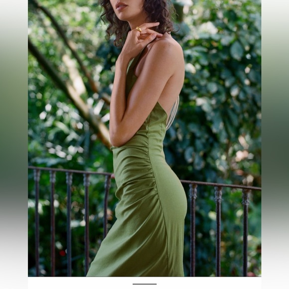 Zara | Dresses | Nwt Zara Macram Back Linen Blend Halter Dress | Poshmark